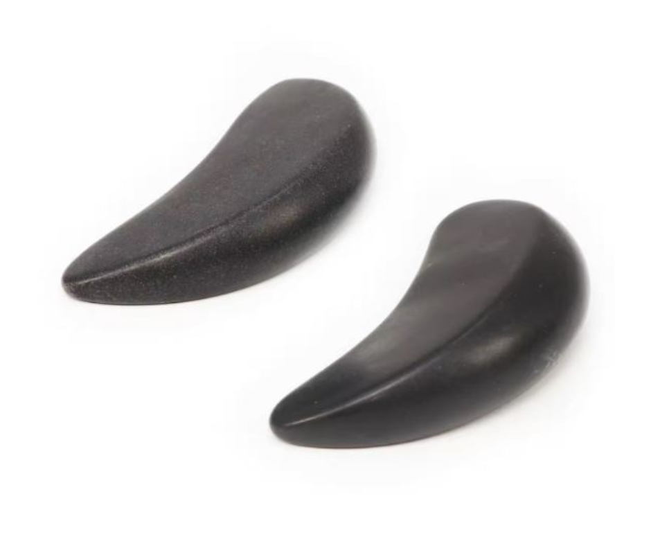 Crescent Basalt Stone 2 piece