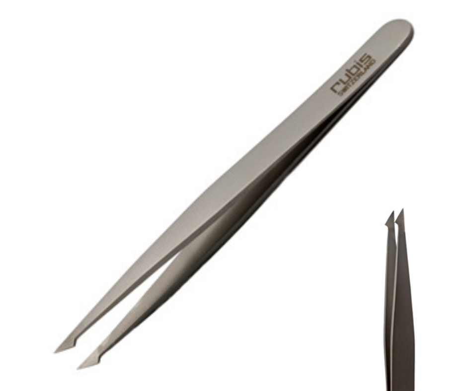 Rubis Sharp Oblique Tweezers